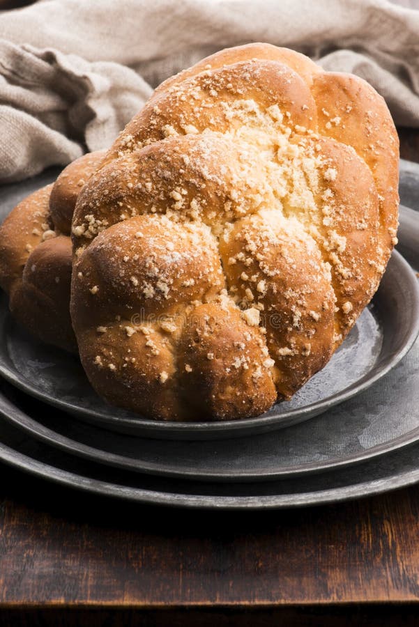 Two Loaves of Challah Bread Stock Photo - Image of sweet, baked: 167467140
