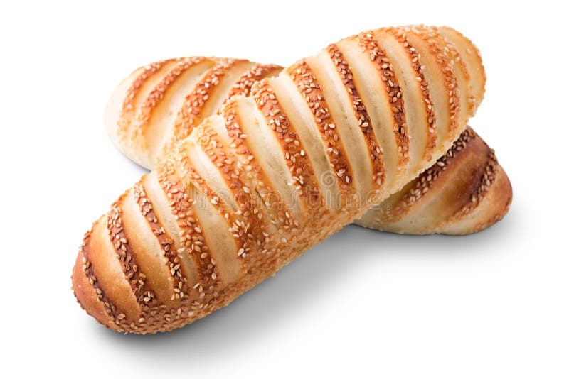 Two Loaves from White Flour Stock Image - Image of close, food: 49410741