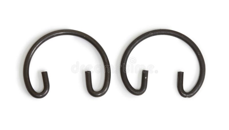 Two Locking Rings on White Background Stock Photo - Image of rings ...