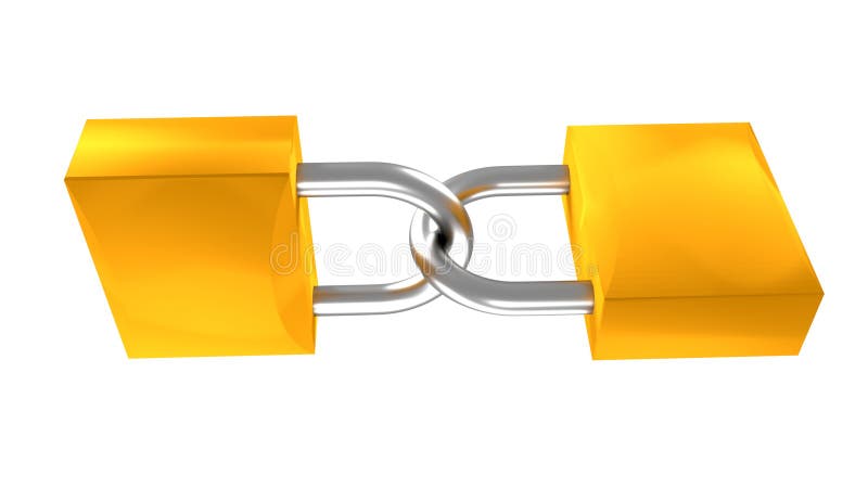 Two locks 3d illustration stock illustration. Illustration of safe ...