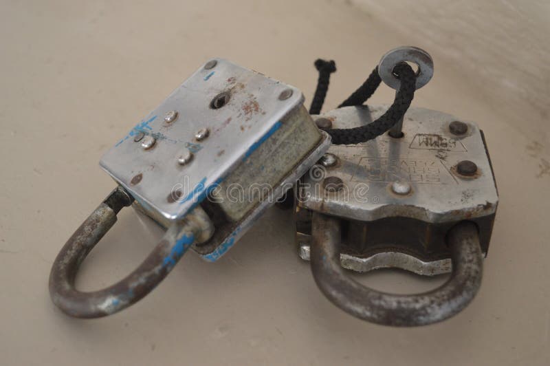 Two locks editorial stock photo. Image of secure, locks - 46006083