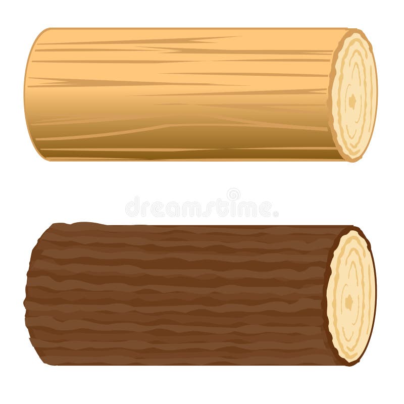 Two logs stock vector. Illustration of board, vector - 56226643