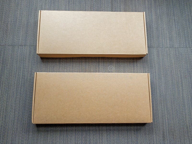 Two Boxes stock image. Image of cardboard, carton, closed - 195361421