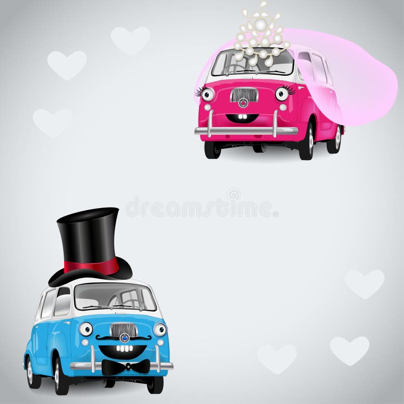 Two in Love Cartoons stock illustration. Illustration of cheerful ...