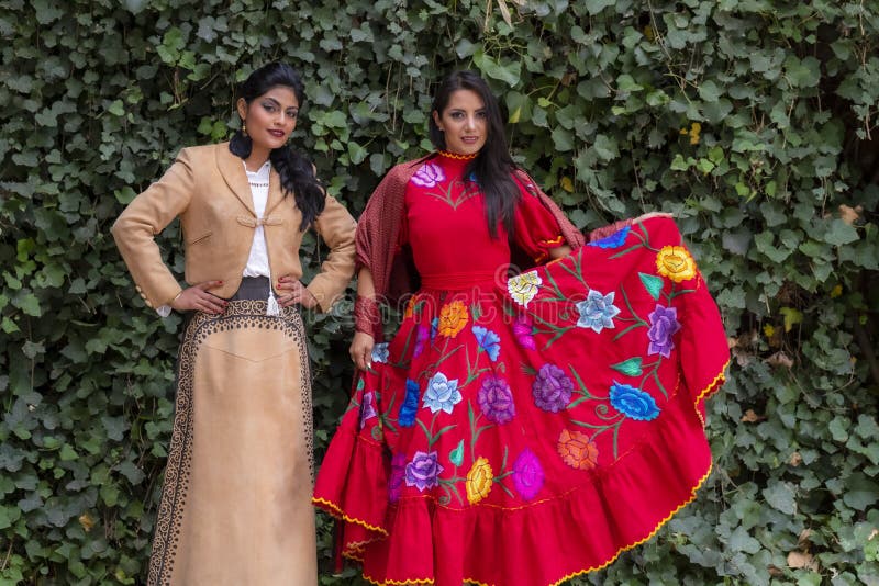 Two Lovely Hispanic Brunette Models Pose Outdoors on a Mexican Ranch ...