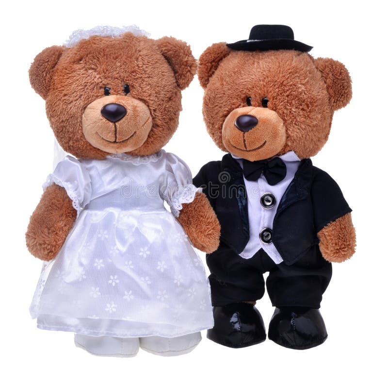 Two lovely teddy bears stock photo. Image of cuddly, pets - 46246738