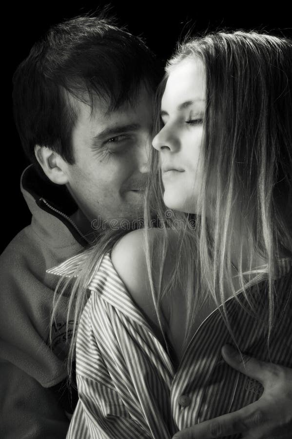 Two beautiful lovers stock image. Image of casual, flirting - 12136471