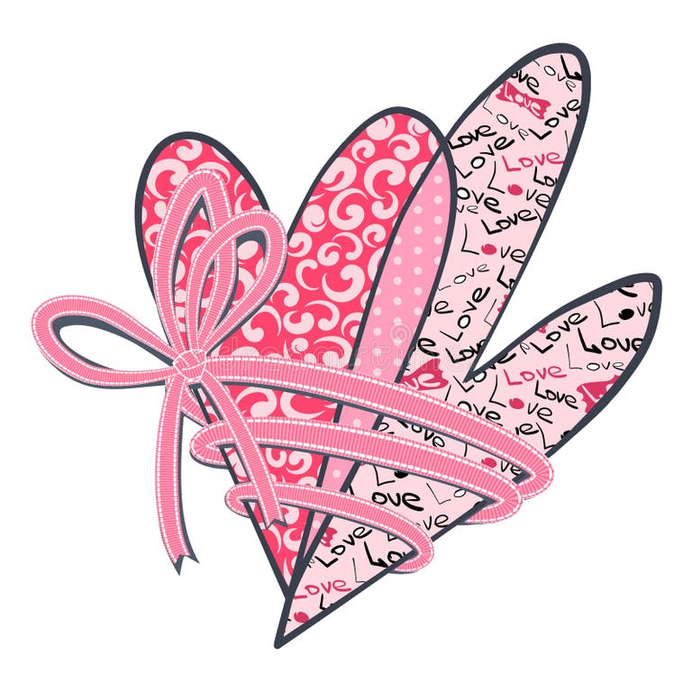 Lovers Heart Handwritten Patterns Stock Illustrations – 44 Lovers Heart ...