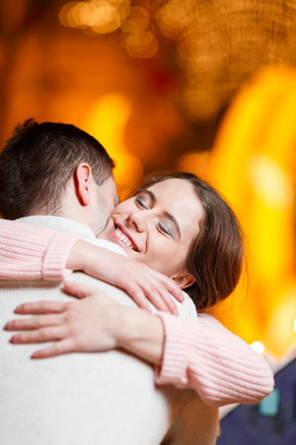 Two lovers hugging in hall stock image. Image of husband - 88746809