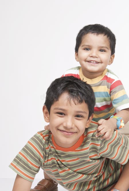 Two loving Indian brothers stock photo. Image of asian - 28520812