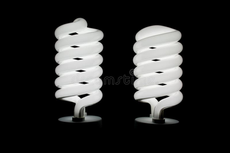 Two Low Energy Spiral Light Bulbs Stock Image - Image of lamp, spiral ...