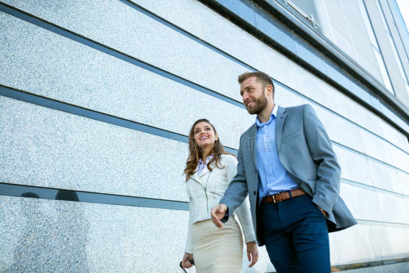 Two Lucky People Having a Friendly Chat Stock Photo - Image of mobile ...
