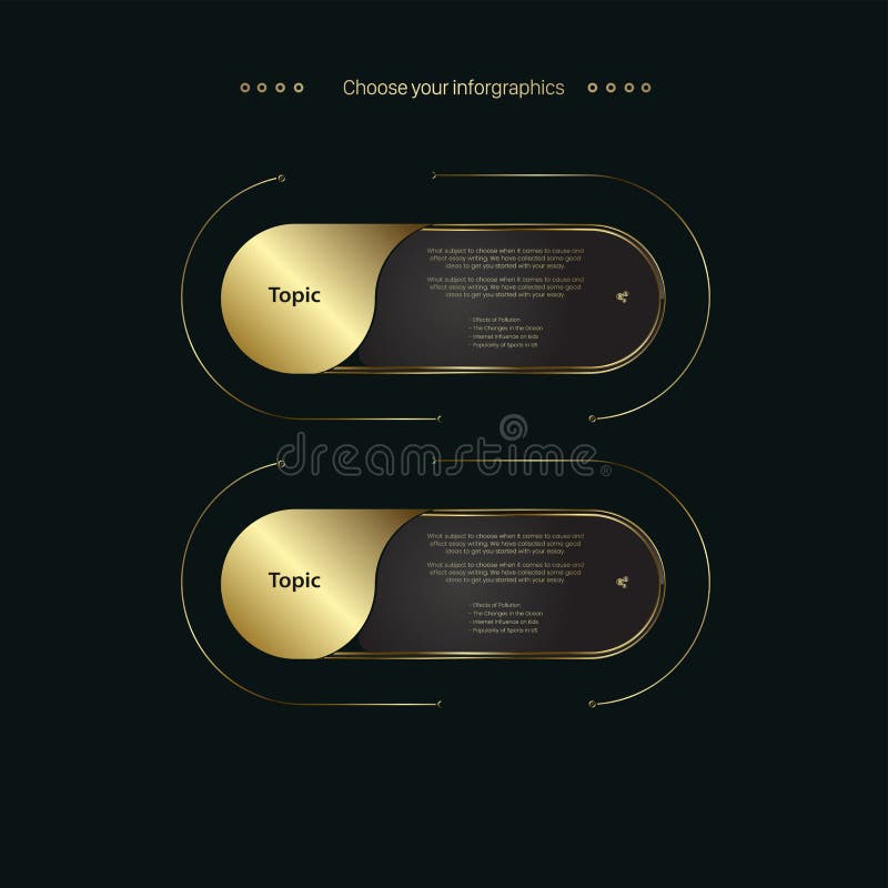 A Luxury Buttons Template Design, a Rounded Option Button Design. Modrn Concept of Successive ...