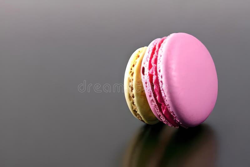 Two Macarons. AI Generative Stock Photo - Image of white, stack: 269049768