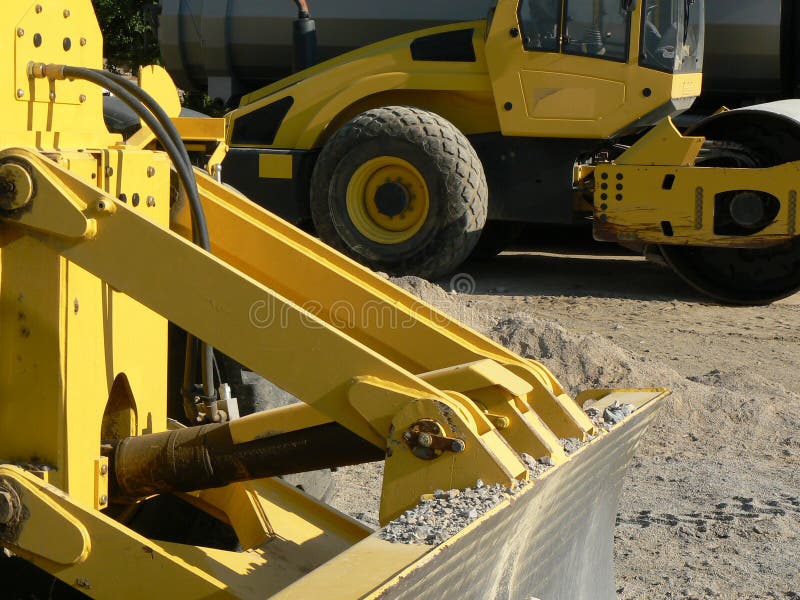 Construction site machines stock photo. Image of digger - 8076852