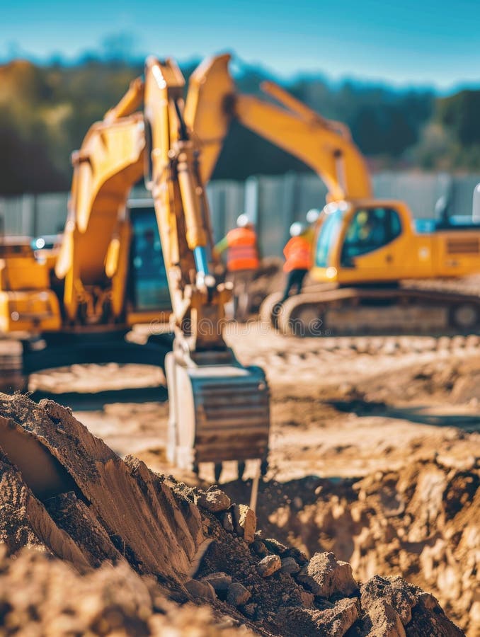 Two Machines Sit in the Dirt, Likely Abandoned or Broken Down Stock ...