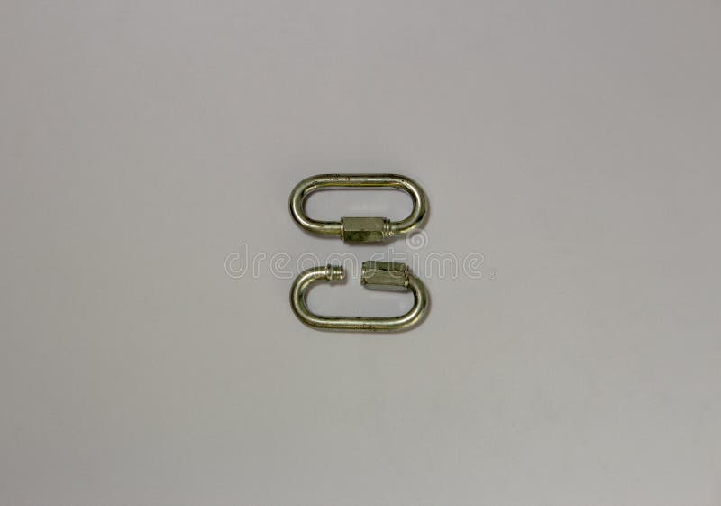 Two Maillons, Used for Rope Working, One Opened and Another One Closed ...