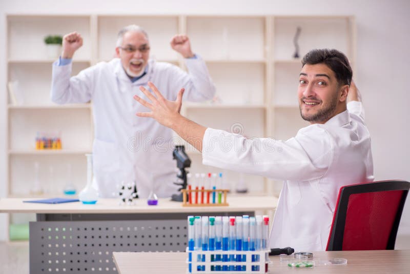 Two Male Chemists Working at the Lab Stock Photo - Image of test ...
