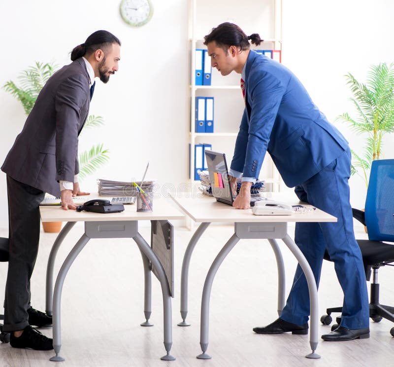 Two Male Colleagues in the Office Stock Photo - Image of papers, lawyer ...