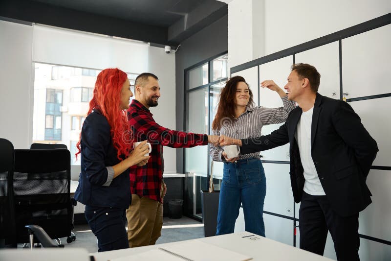 Two Male Managers Finding Common Solution of Business Problem during ...