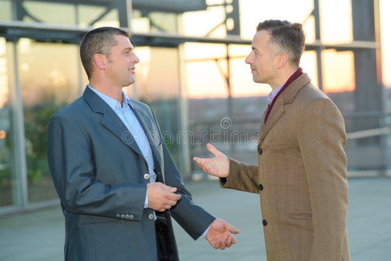Two Male Men in Professional Suits Stock Photo - Image of adult ...
