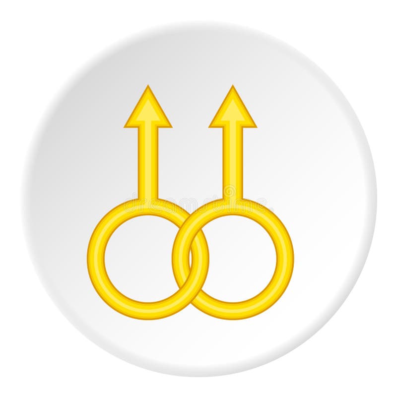 Two Male Sign Icon, Cartoon Style Stock Vector - Illustration of gender ...