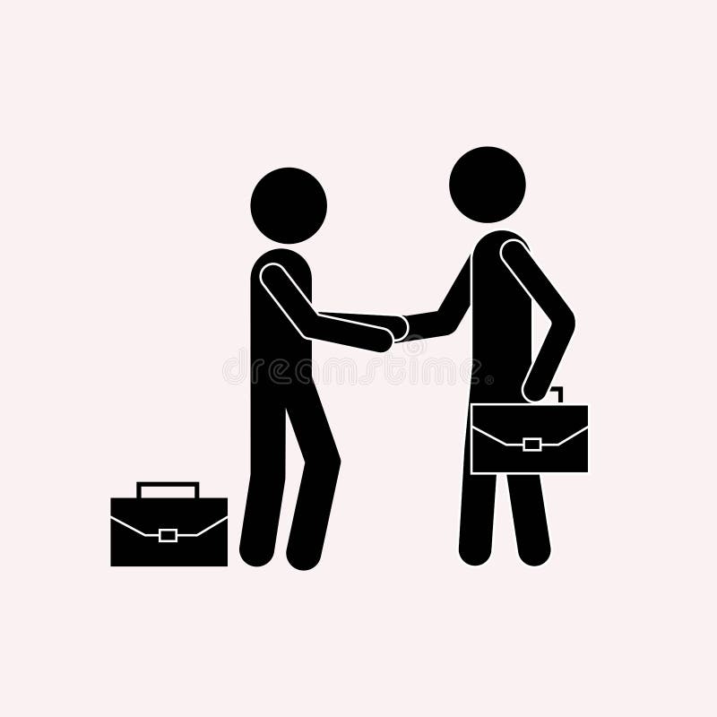 Friendly Handshake of Two Business People after the Transaction. Vector ...
