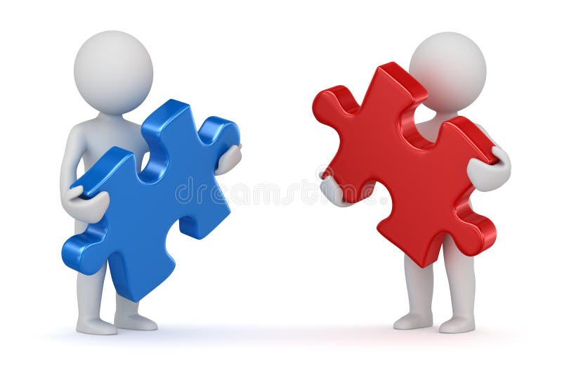 Blue Man Teamwork Puzzle Stock Illustrations – 1,603 Blue Man Teamwork ...