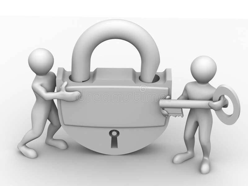 Two man with lock stock illustration. Illustration of generated - 7563521