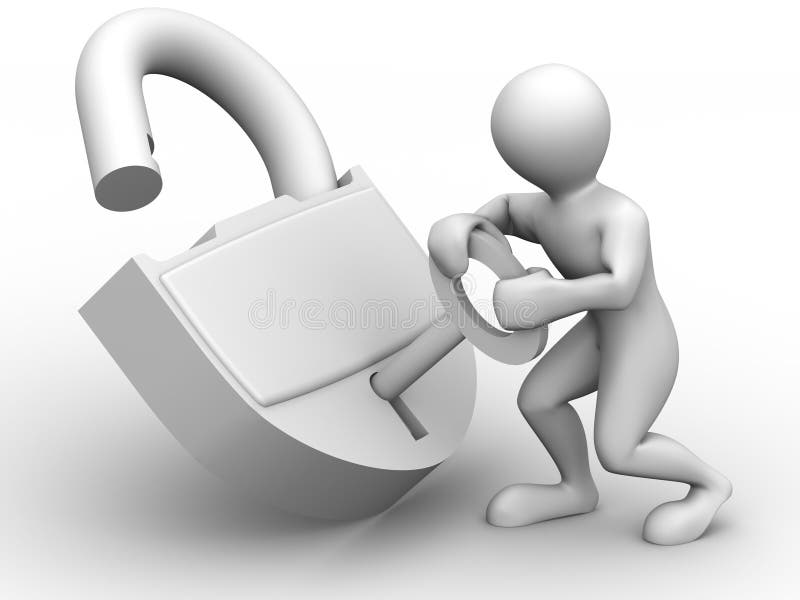 Two man with lock stock illustration. Illustration of security - 7795716