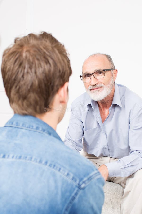 Two man talking stock photo. Image of attend, senior - 74129516