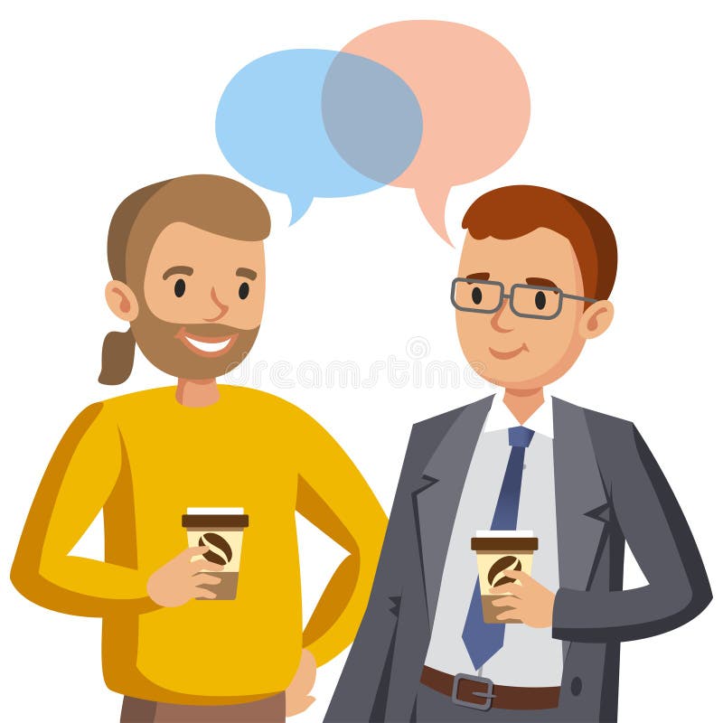Two People Talking Cartoon Stock Illustrations – 3,444 Two People ...