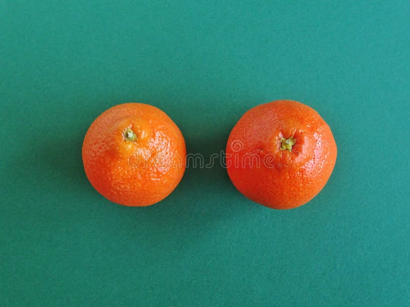 Two mandarins stock image. Image of mandarins, healthy - 110539821