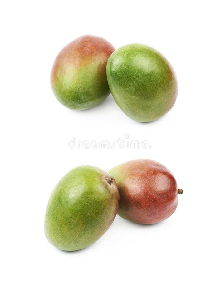 Two mango fruits isolated stock image. Image of closeup - 85481947