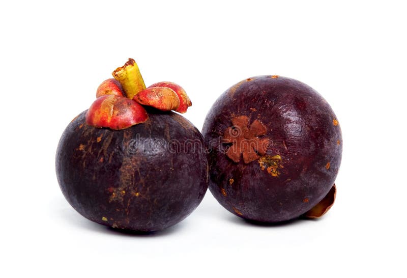 Two mangosteen stock image. Image of shape, healthy, malaysia - 970907