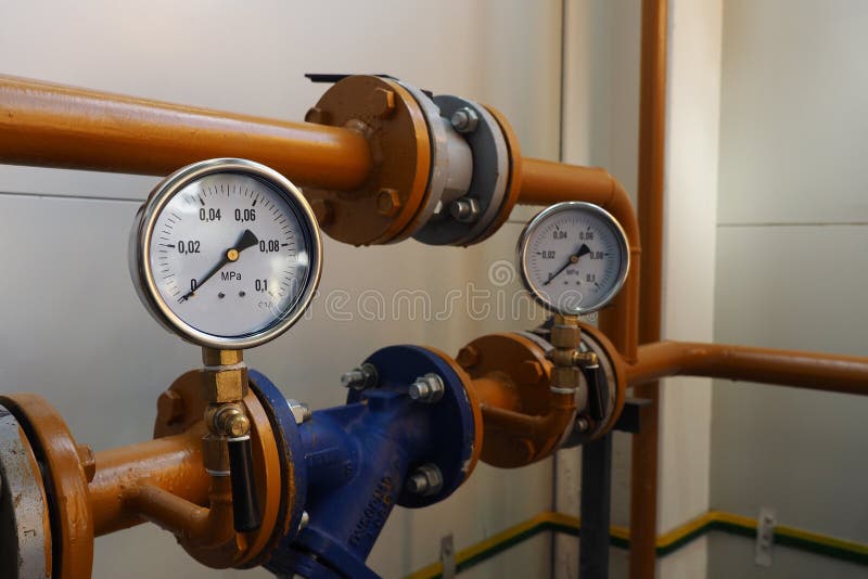 Two Manometers in Boiler Room Stock Image - Image of interior, ideas ...
