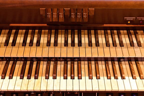 Pipe Organ Keyboard Manuals Stock Photo - Image of craftsmanship, stops ...