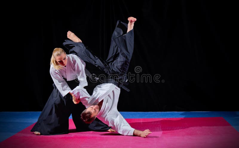 Two martial arts fighters stock photo. Image of aggression - 44232320