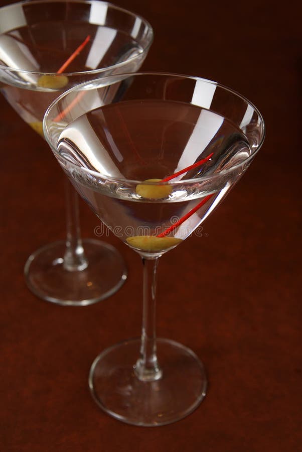 Two martinis stock image. Image of luxurious, vodka, green - 17274457