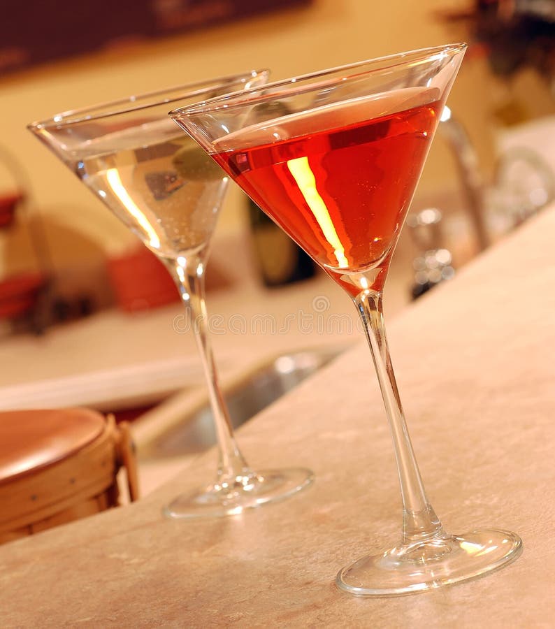 Two Martinis stock photo. Image of blend, closeup, club - 4537428
