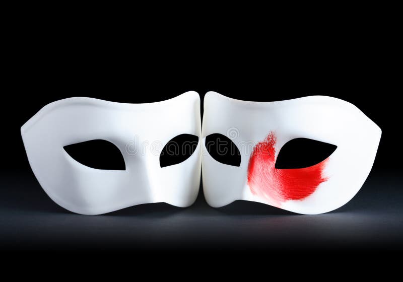 Theatre Concept - White Masks Stock Photo - Image of folded, cheerful ...