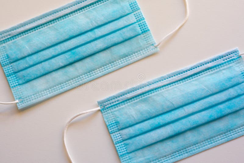 Two masks stock image. Image of isolated, surgical, mandatory - 191636647