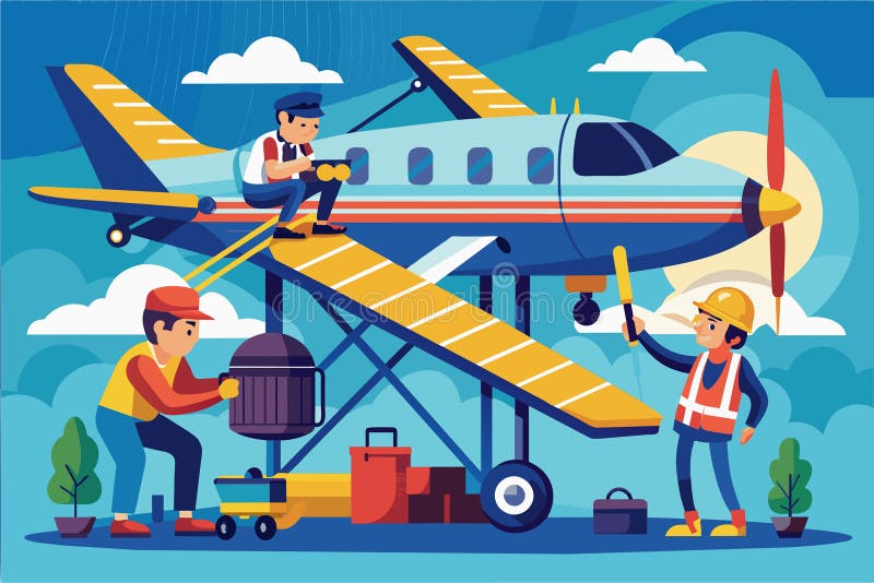 Small Plane Drawing Stock Illustrations – 1,315 Small Plane Drawing ...