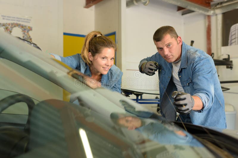 Two mechanics at work stock photo. Image of truck, replacement - 188231102