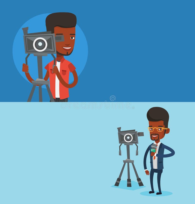 Two Media Banners with Space for Text. Stock Vector - Illustration of ...