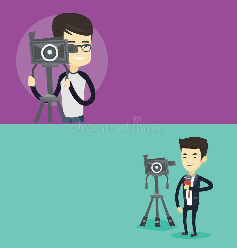 Two Media Banners with Space for Text. Stock Vector - Illustration of ...