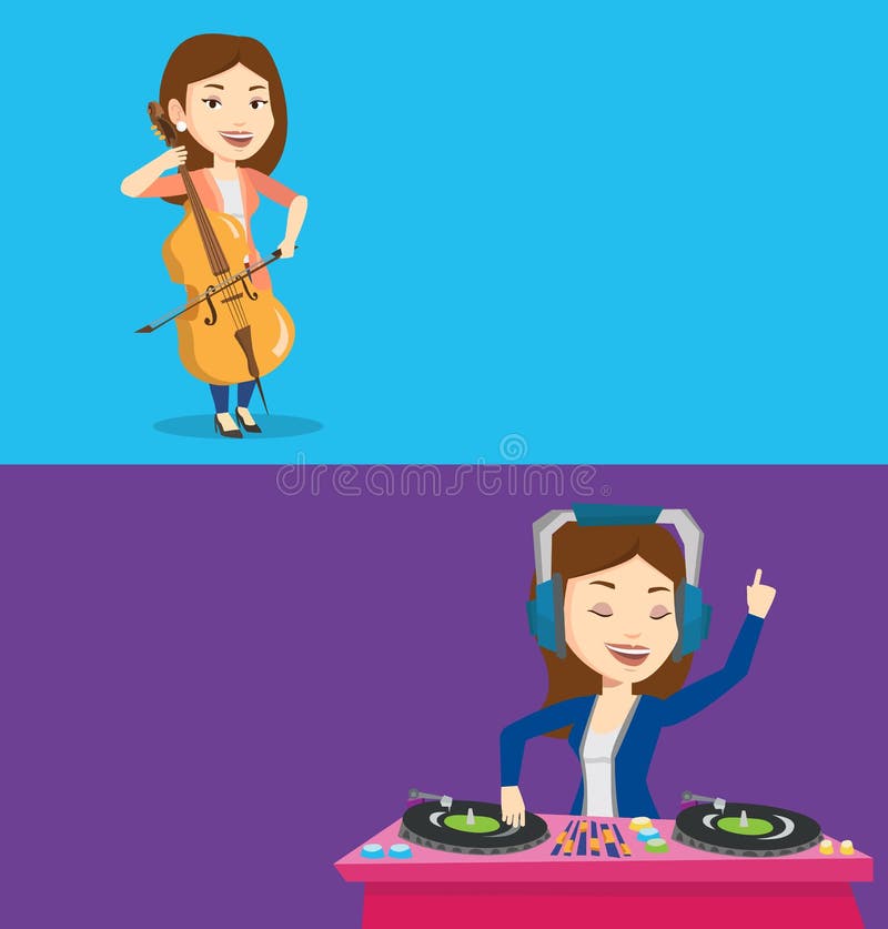 Two Media Banners with Space for Text. Stock Vector - Illustration of ...