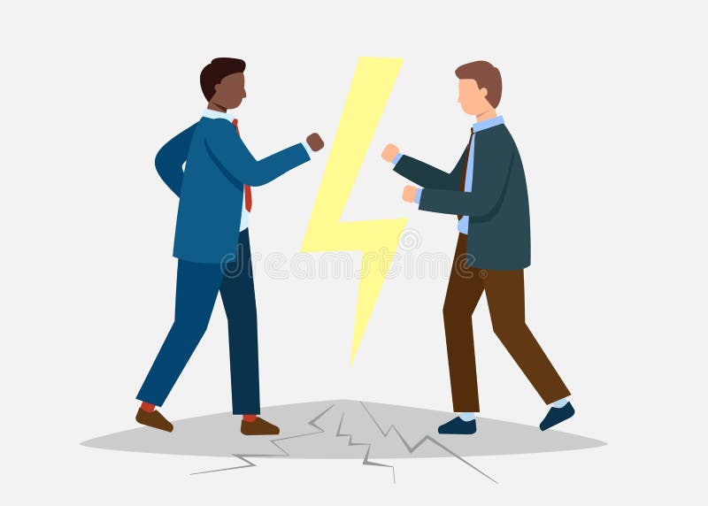 Two Men Fighting Stock Illustrations – 851 Two Men Fighting Stock ...