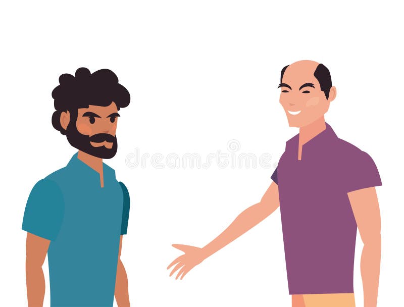 Two men characters stock illustration. Illustration of businessman ...