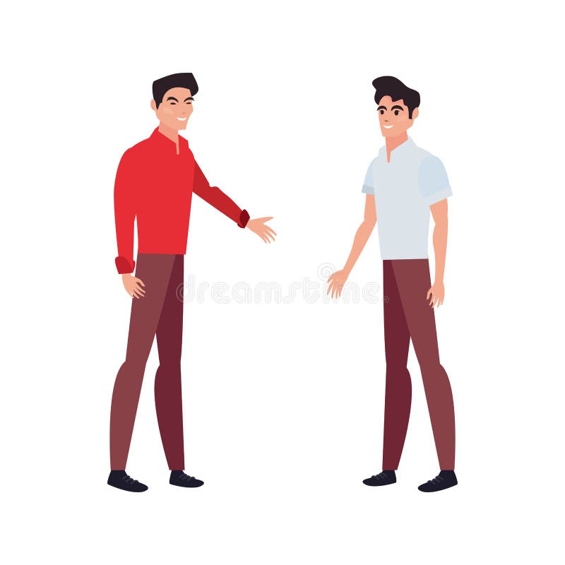 Two men characters stock illustration. Illustration of business - 147079678